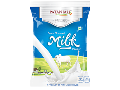 Patanjali COW'S SKIMMED MILK POWDER 500 GM - Buy Online