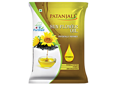 Patanjali SUNFLOWER OIL (POUCH) - Edible Oil : Buy Online