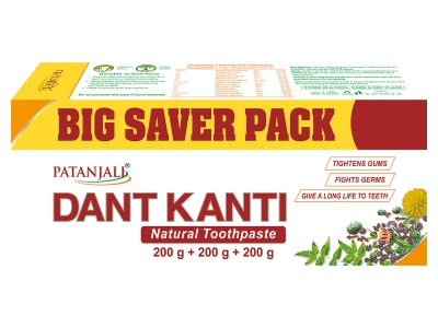 Patanjali DANT KANTI NATURAL(200GX3)BIG SAVER PACK - Buy Online