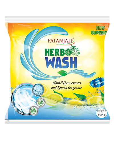 Patanjali HERBO WASH DETERGENT POWDER 500 G - Buy Online
