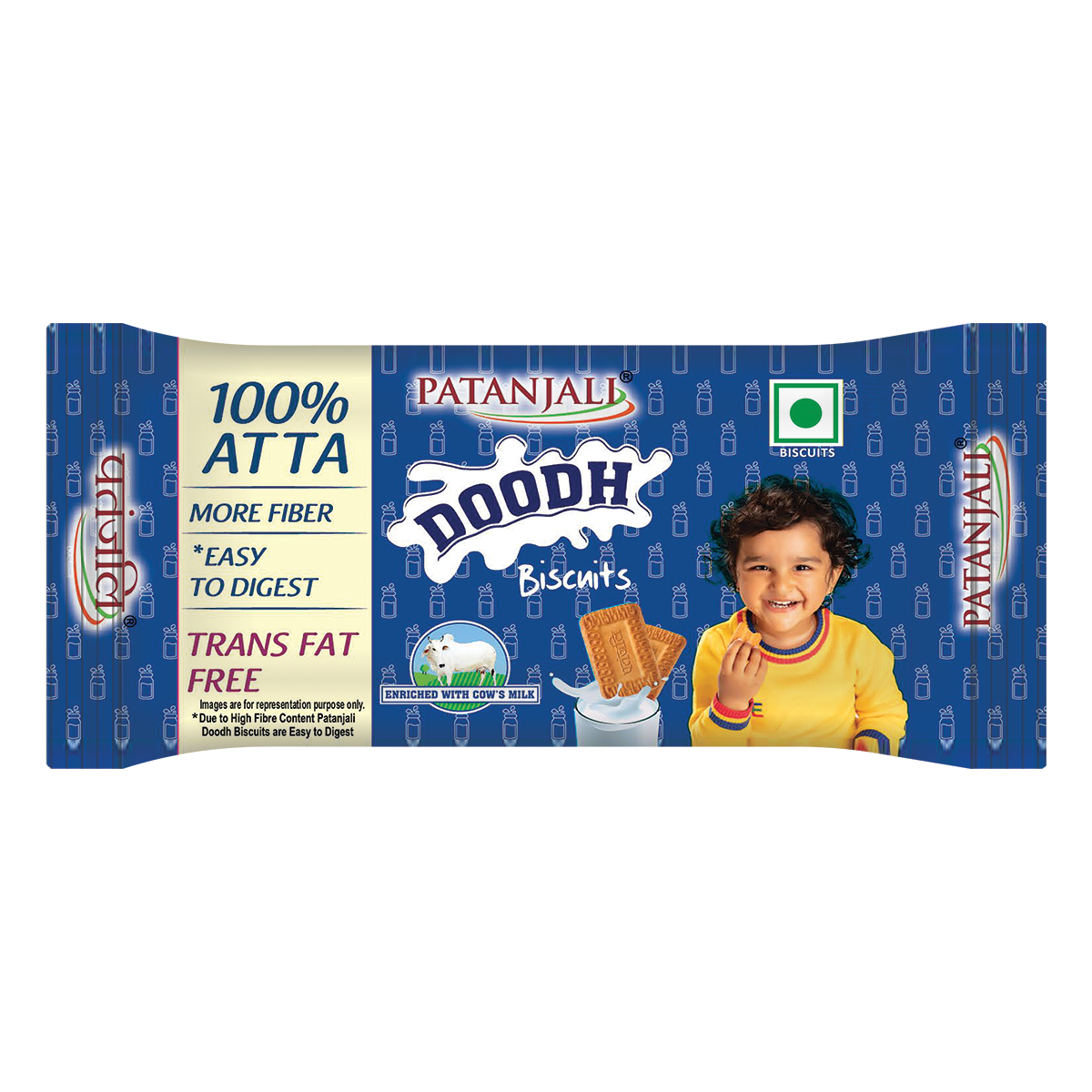 Patanjali Natural Doodh Biscuits 70 G- Buy Online