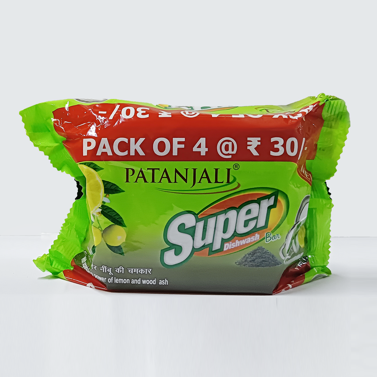 Patanjali SUPER DISH WASH BAR PACK OF 4 - Buy Online