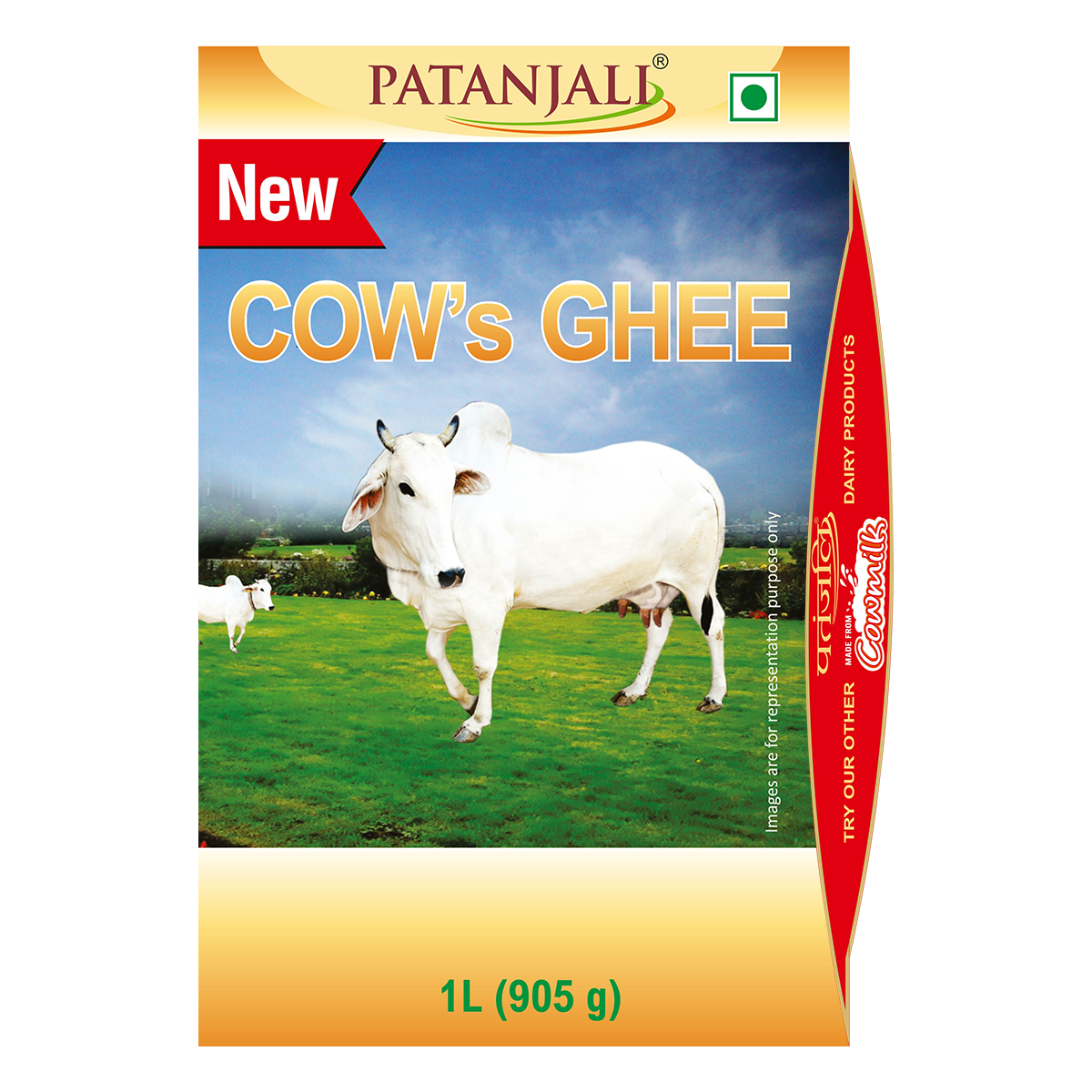Patanjali Cow Ghee 1 Ltr – Buy Pure Cow Desi Ghee Online