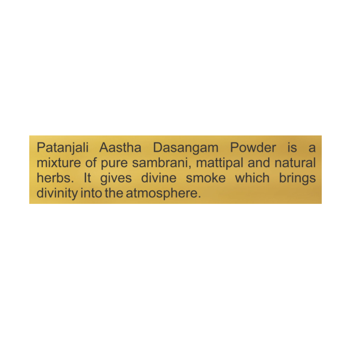 Patanjali AASTHA DASANGAM 50 G - Buy Online
