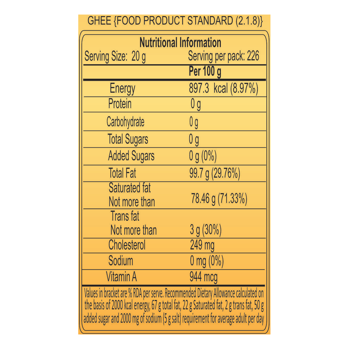 Patanjali Cow Ghee 5 ltr - Pure ghee online : desi ghee online, pure ...