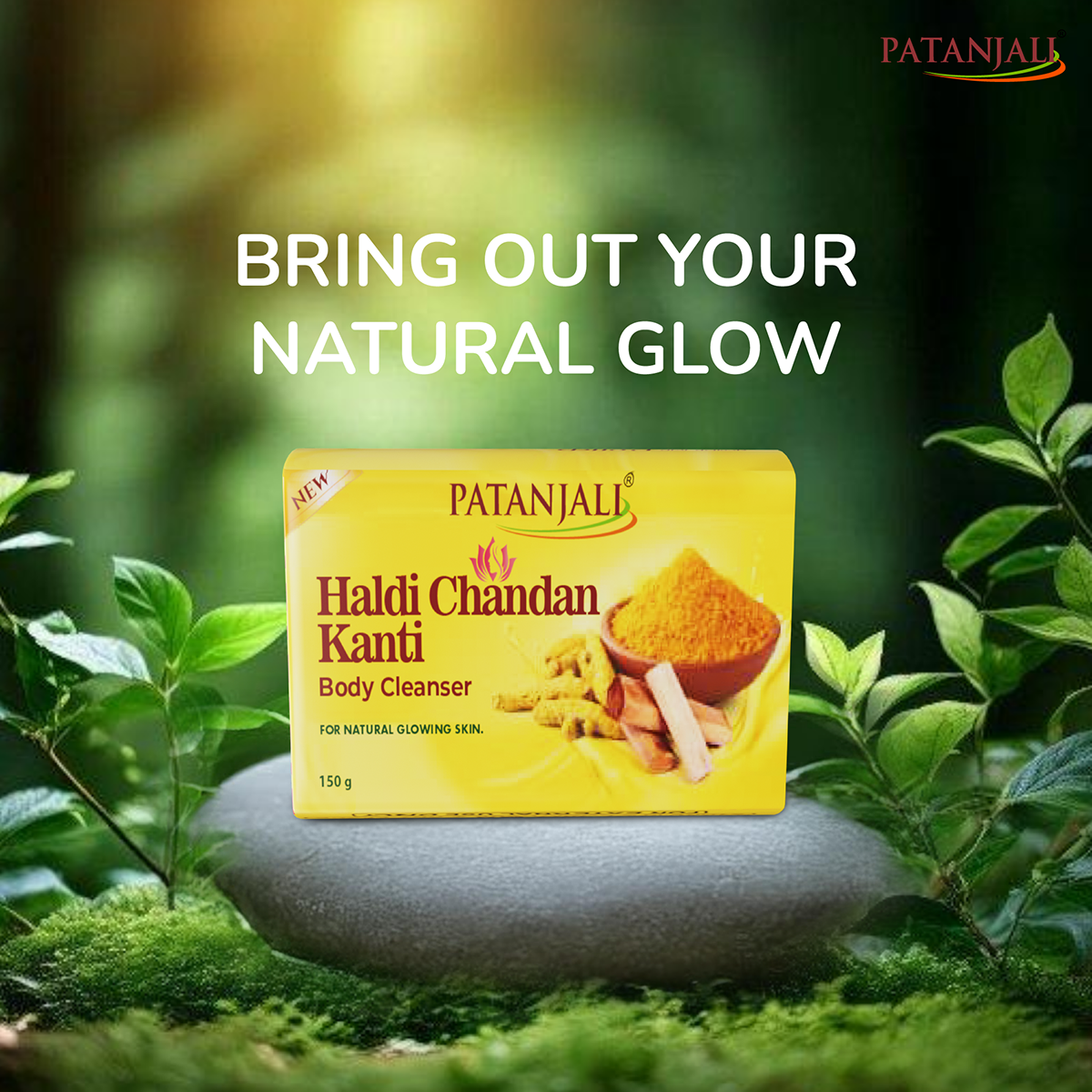 Buy PATANJALI HALDI CHANDAN KANTI body herbal bath SOAP Online at Best ...