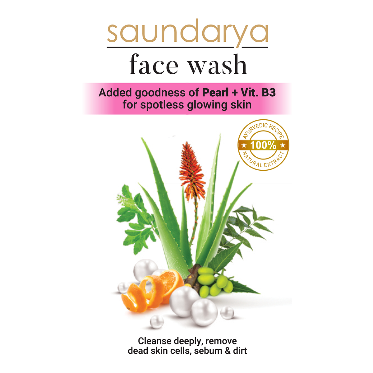 Patanjali Saundarya Herbal Face Wash 60 g - Buy Online