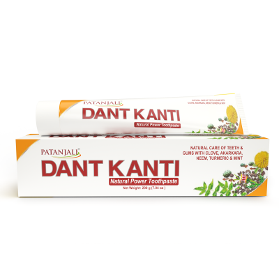 Patanjali Dant Kanti Toothpaste Cream 100 g - Herbal toothpaste Buy Online